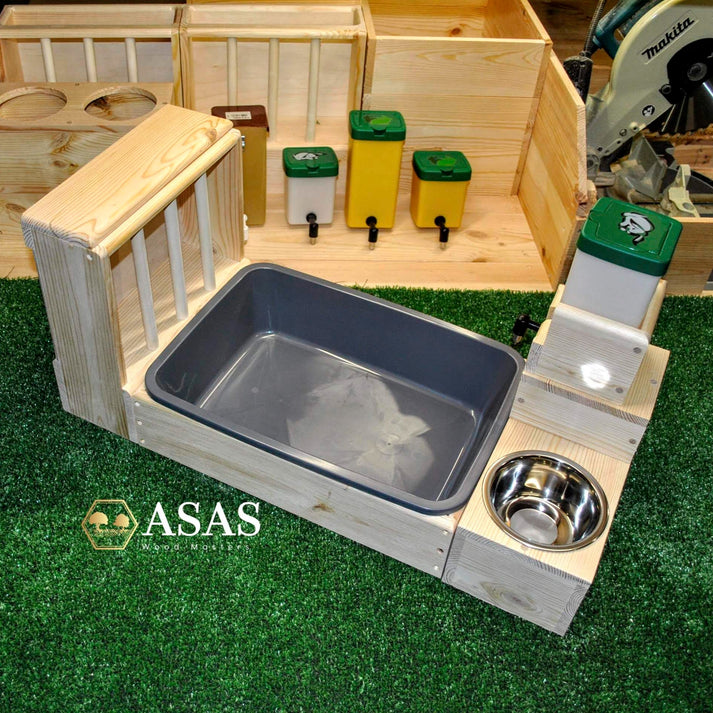 Rabbit Hay feeder and litter box ️ – AsasWood