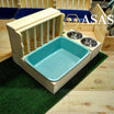 Bunny litter box wit hay feeder ️ – AsasWood